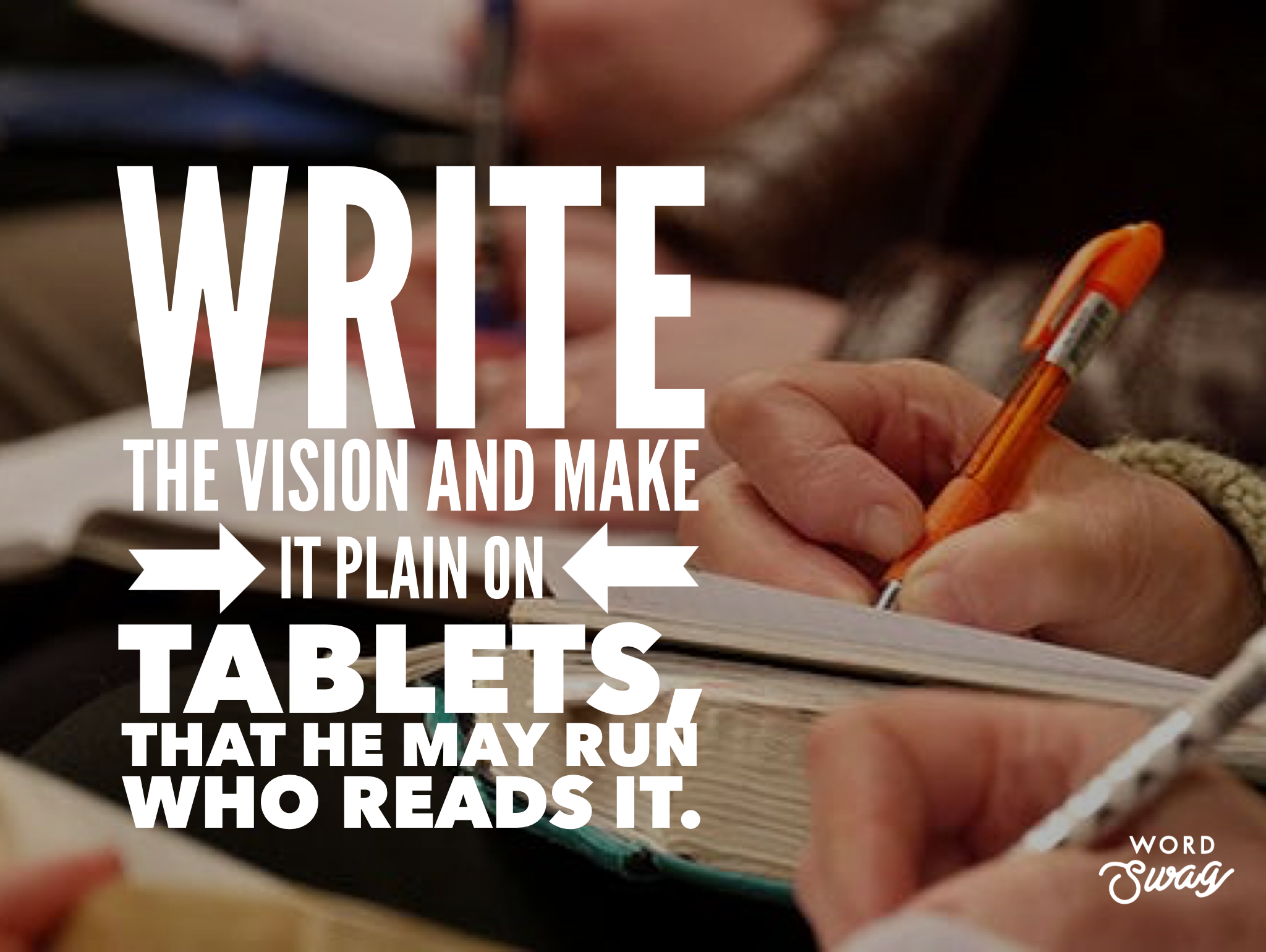 Write The Vision – PASTOR DARRYL BAKER