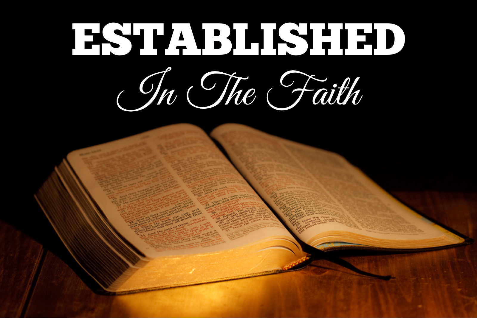 Established In The Faith – PASTOR DARRYL BAKER